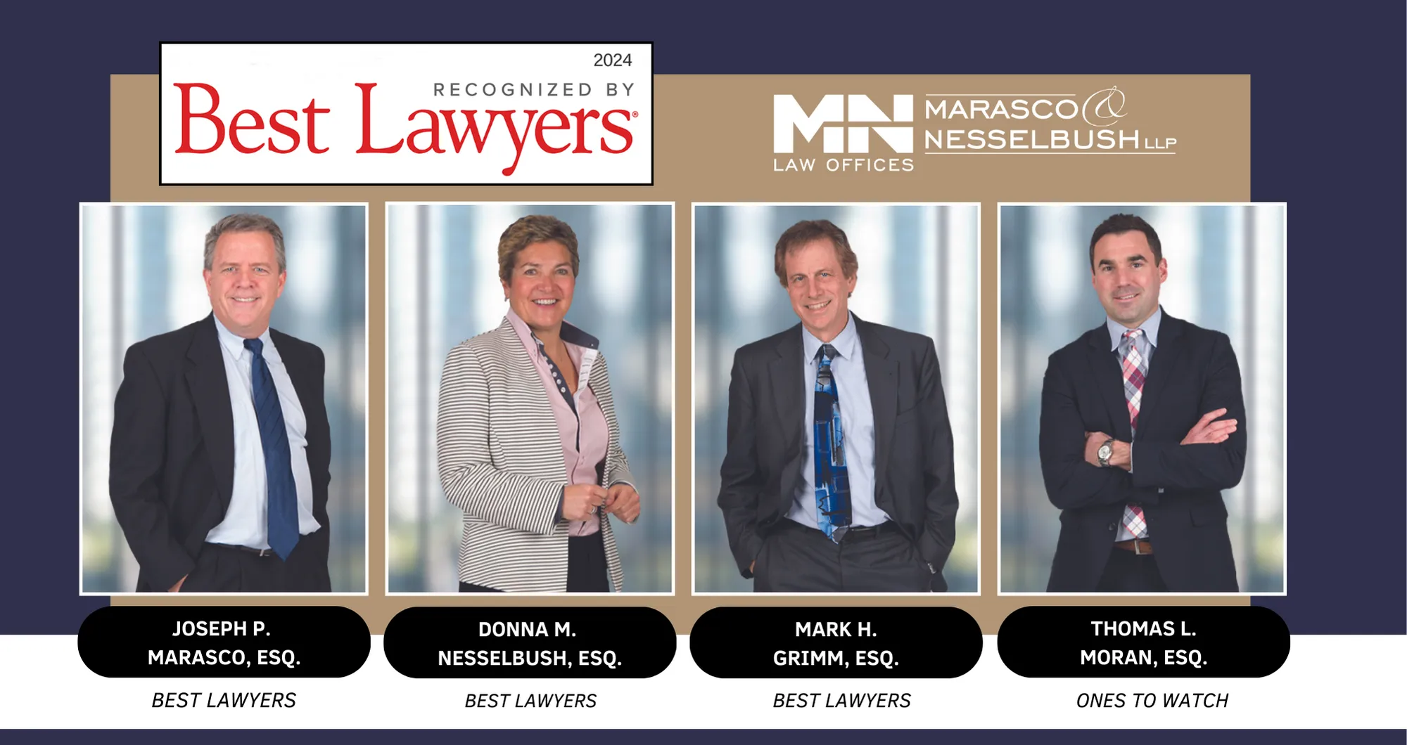 Marasco & Nesselbush Law Lawyers Honored as 2024 Best Lawyers List